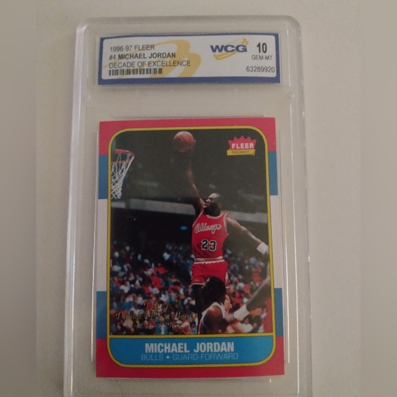 Other | Michael Jordan Decade Of Excellence 199697 Fleer Card | Poshmark